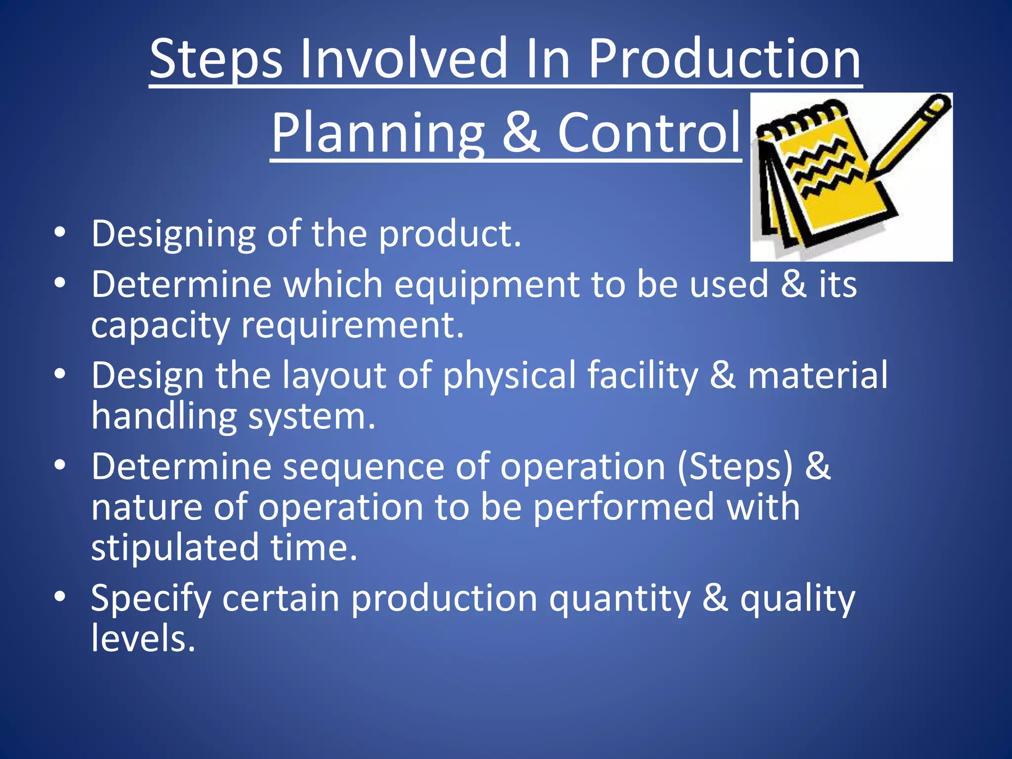 Production Planning & Control | PPTX