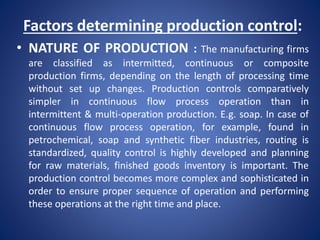 Production Planning & Control | PPTX