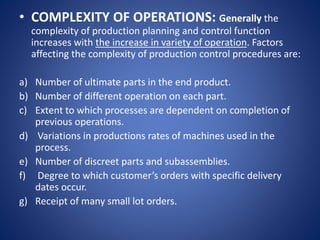 Production Planning & Control | PPTX