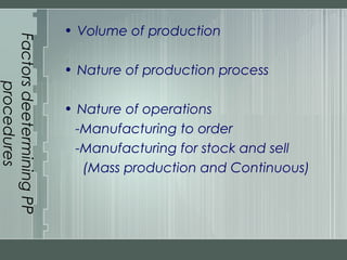Production Planning and Control | PPT