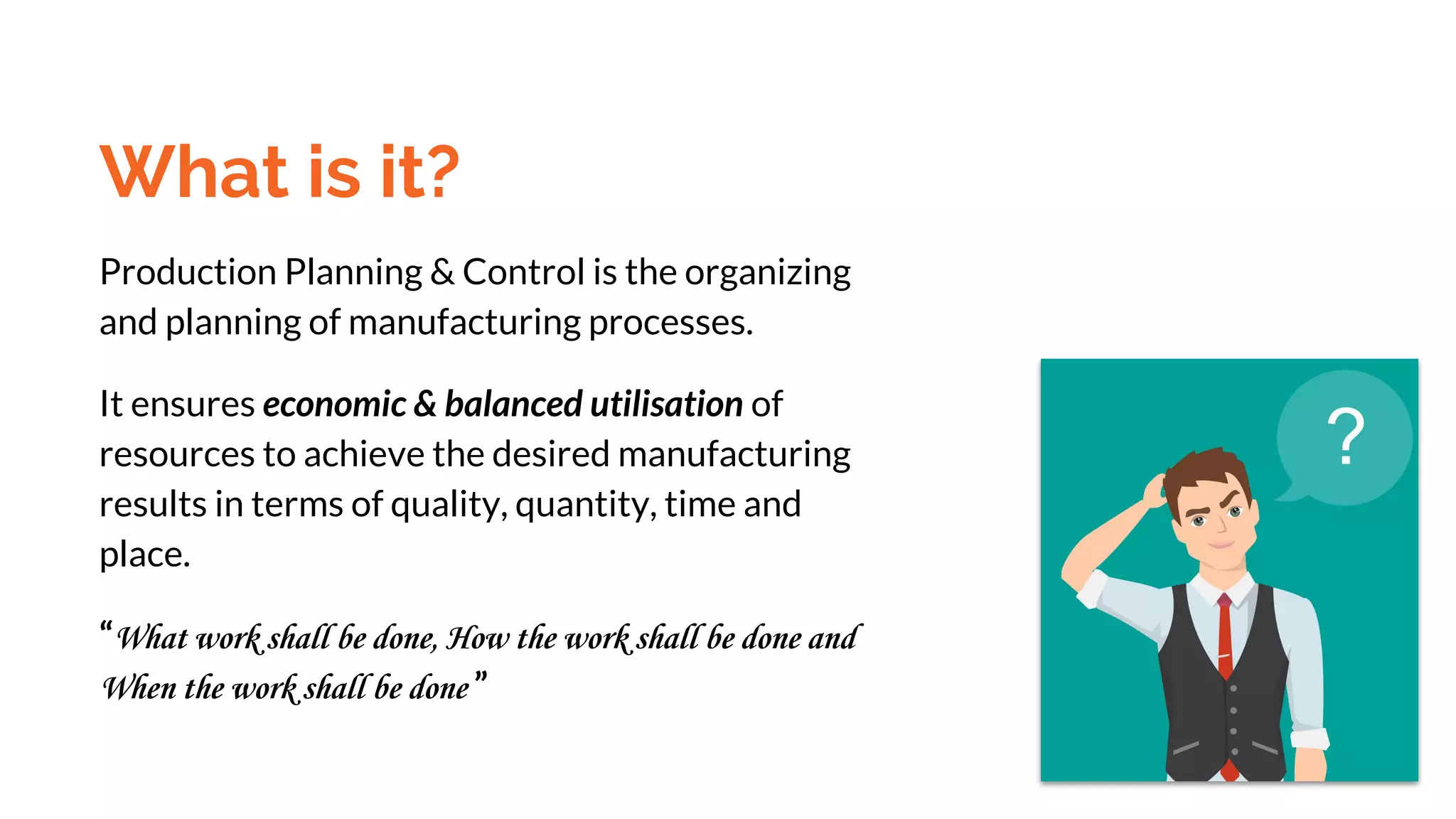 Production planning & control | PDF