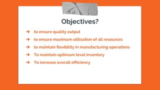 Production planning & control | PDF