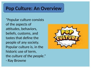 Philippine Popular Culture - Lesson 3 PPT | PPTX