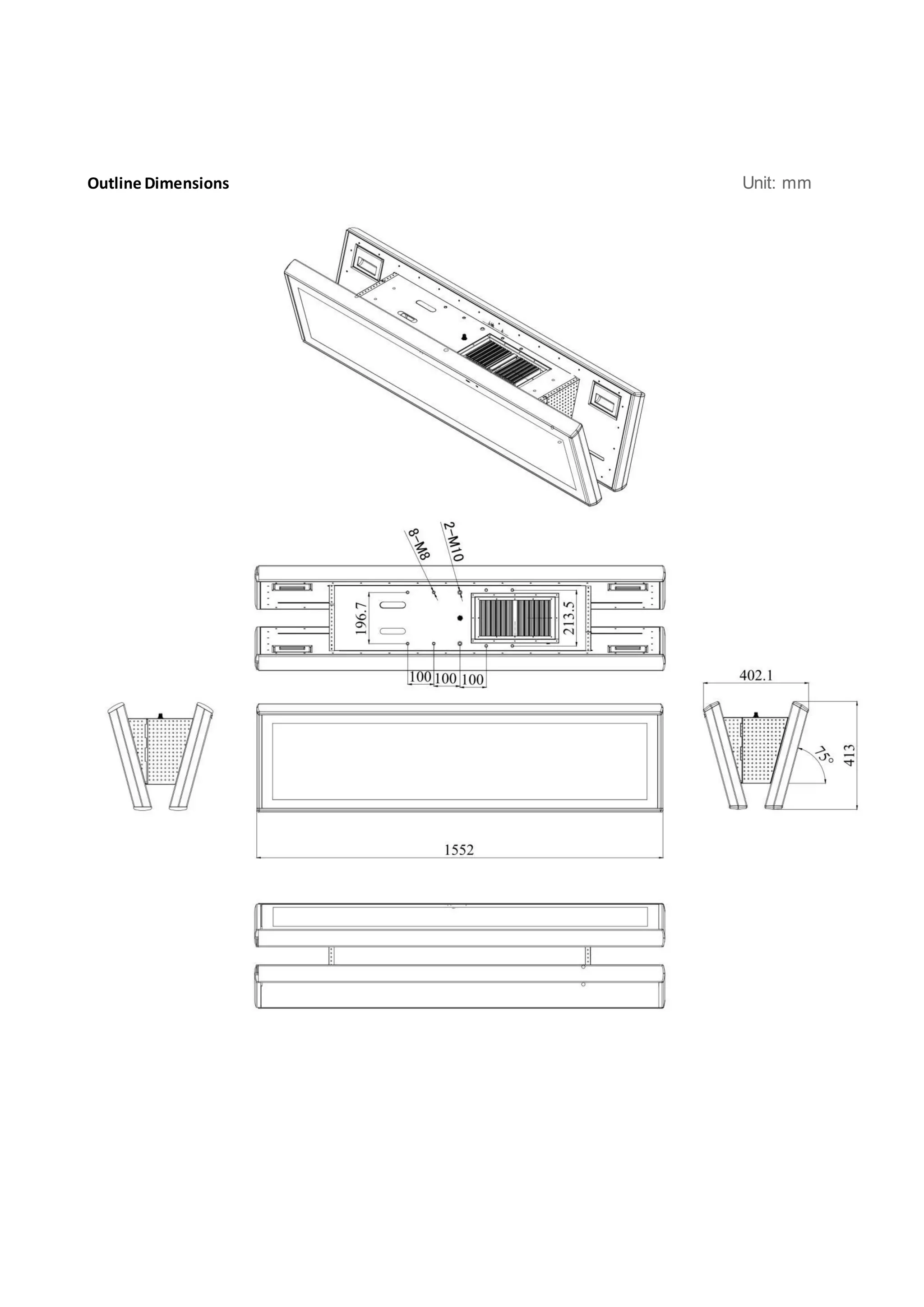 57.4" Double Sided 4K Stretched Panel PC | PDF
