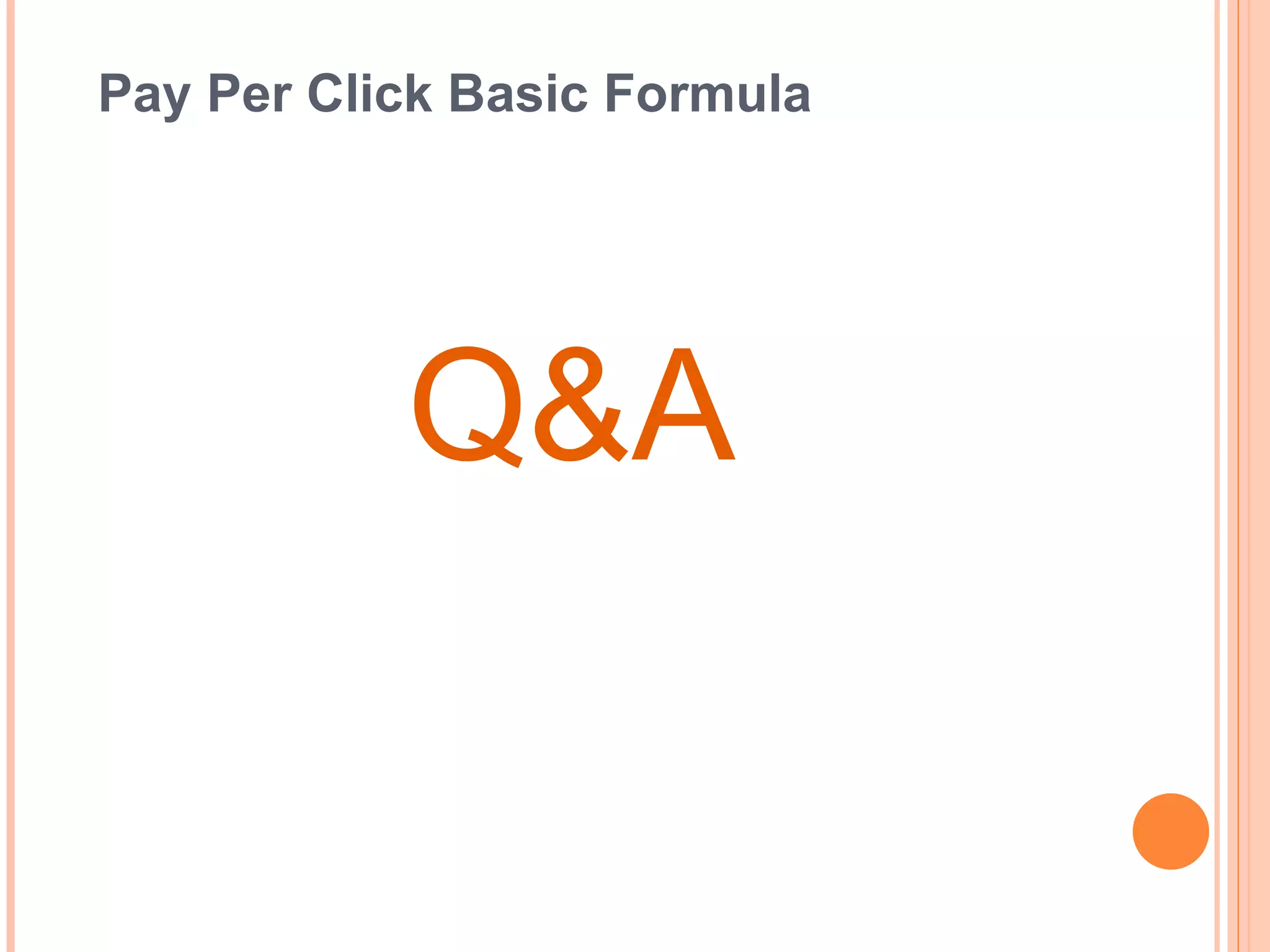 PPC Basic Formula | PPT
