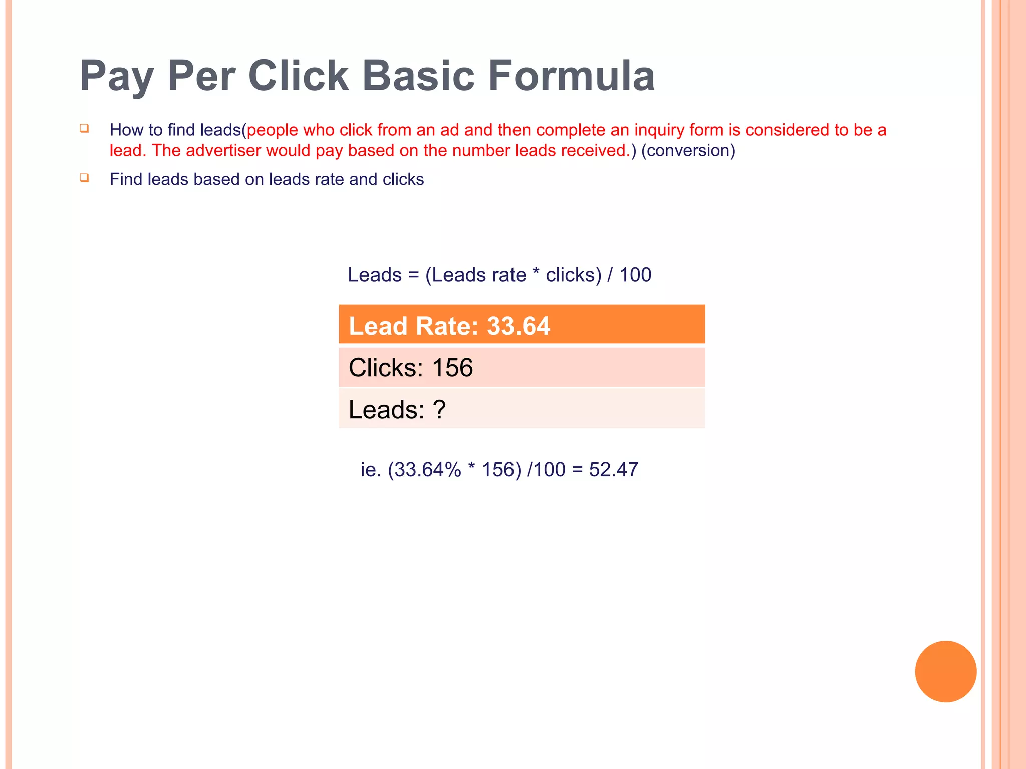 PPC Basic Formula | PPT