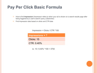 PPC Basic Formula | PPT
