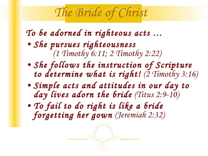 The Bride of Christ