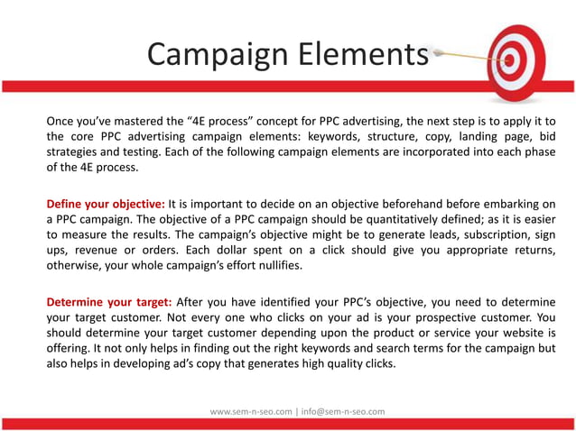 PPC Campaign Planning | PPTX