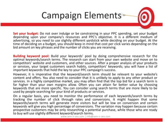 PPC Campaign Planning | PPTX