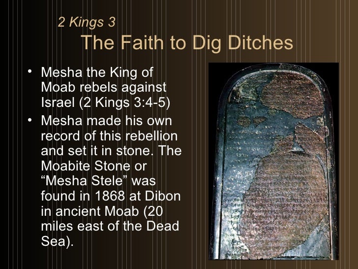 Faith to dig ditches