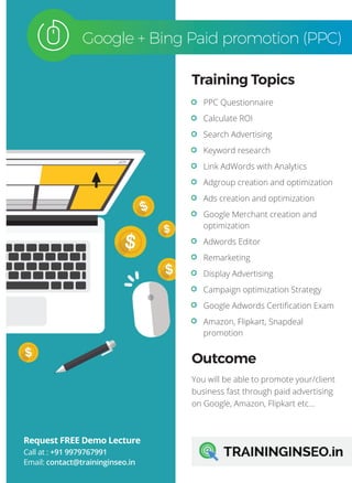 Ppc google-adwords-training-syllabus | PDF | Search | Internet