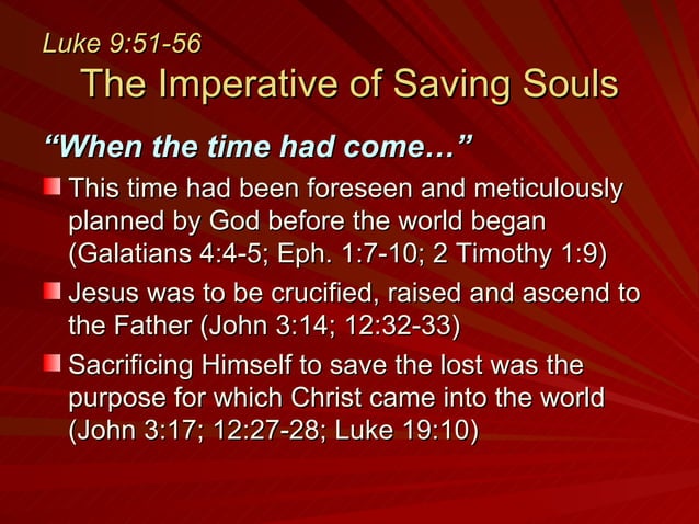 The imperative of saving souls | PPT
