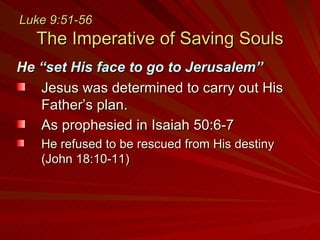 The imperative of saving souls | PPT