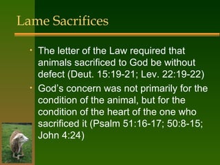lame sacrifices | PPT