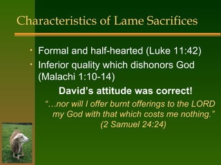 lame sacrifices | PPT