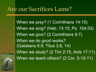 lame sacrifices | PPT