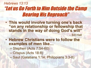 Outside the camp | PPT