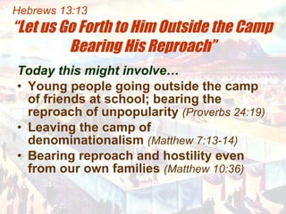 Outside the camp | PPT