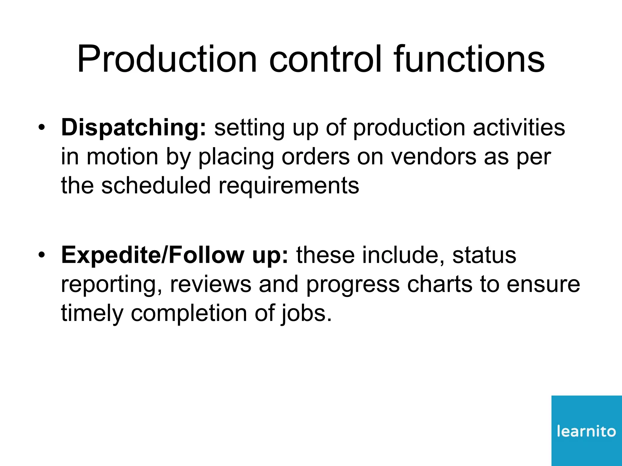 Production Planning and Control | PDF