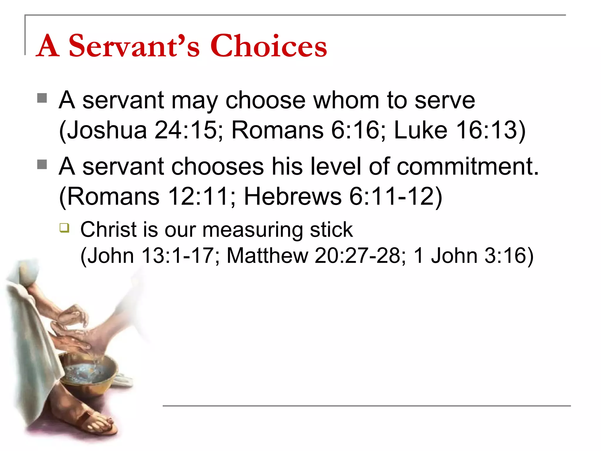 A servant’s choices | PPT | Christianity | Religion & Spirituality