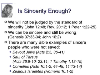 Is Sincerity Enough? | PPT