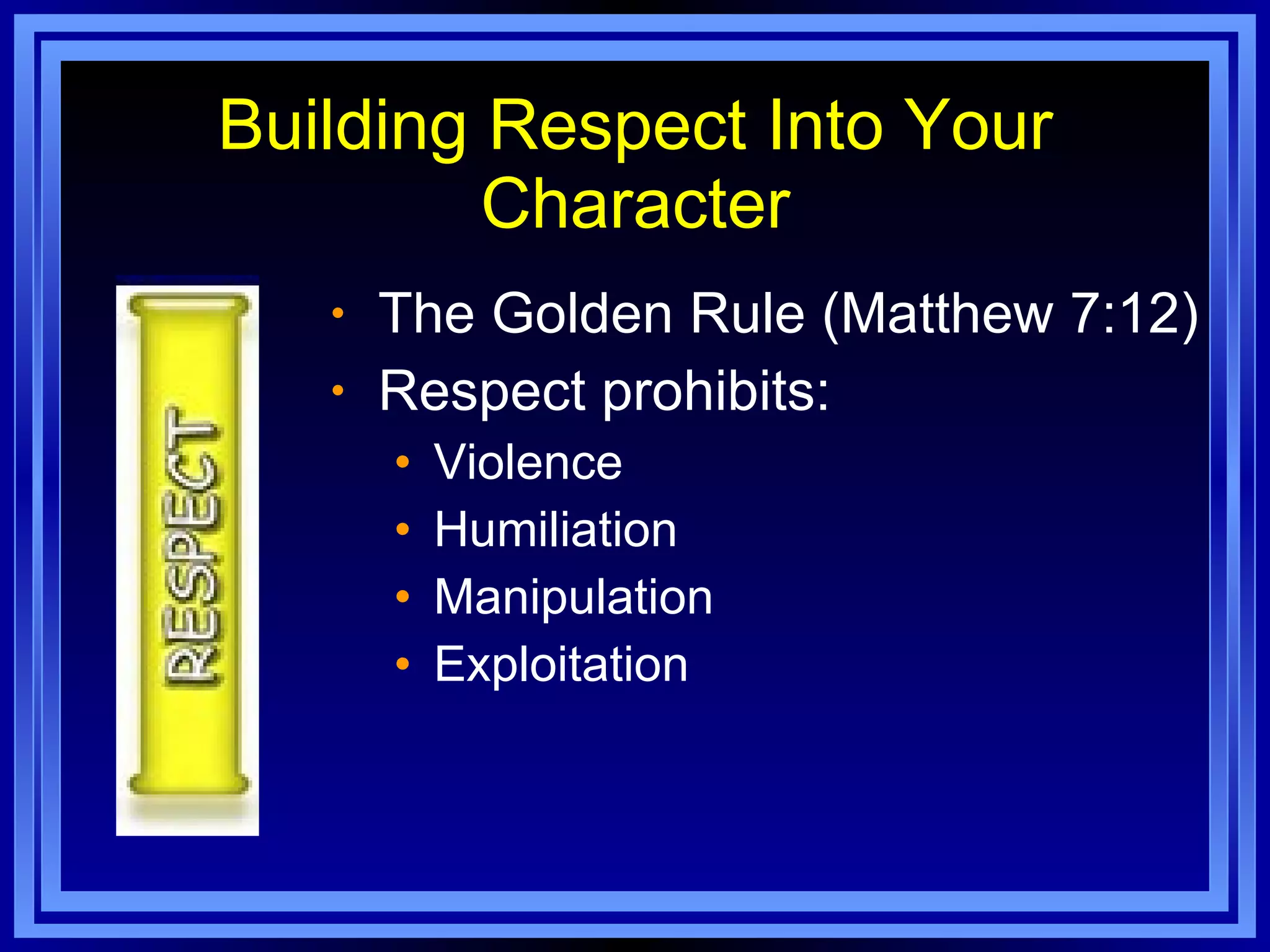 Six pillars of character | PPT