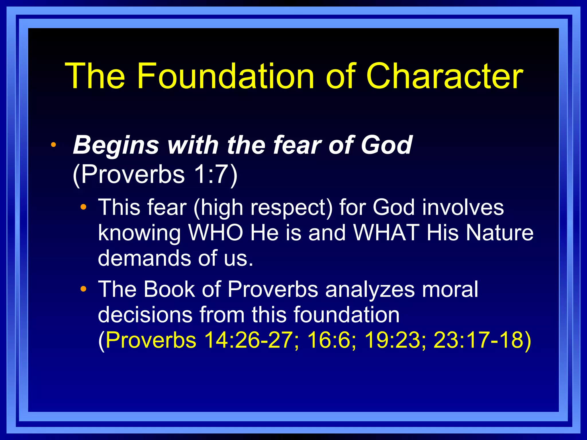 Six pillars of character | PPT