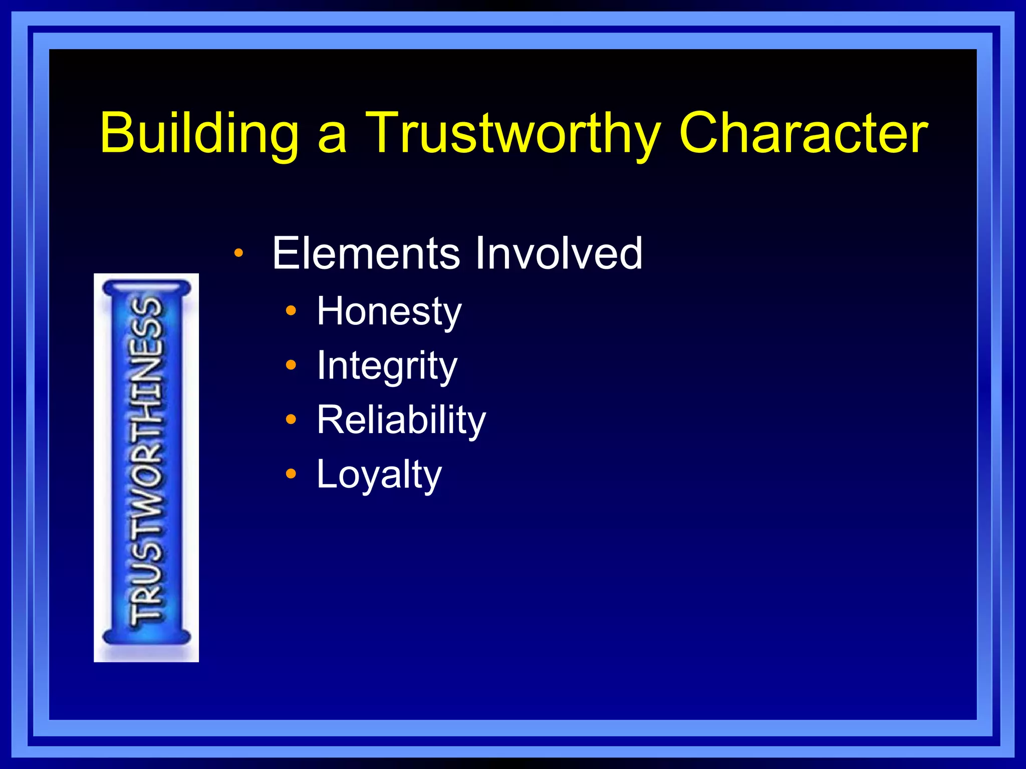Six pillars of character | PPT