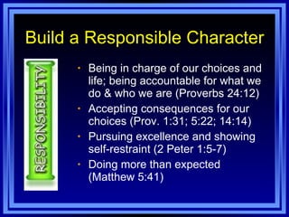 Six pillars of character | PPT