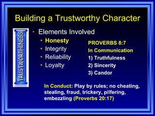 Six pillars of character | PPT