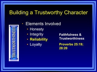 Six pillars of character | PPT