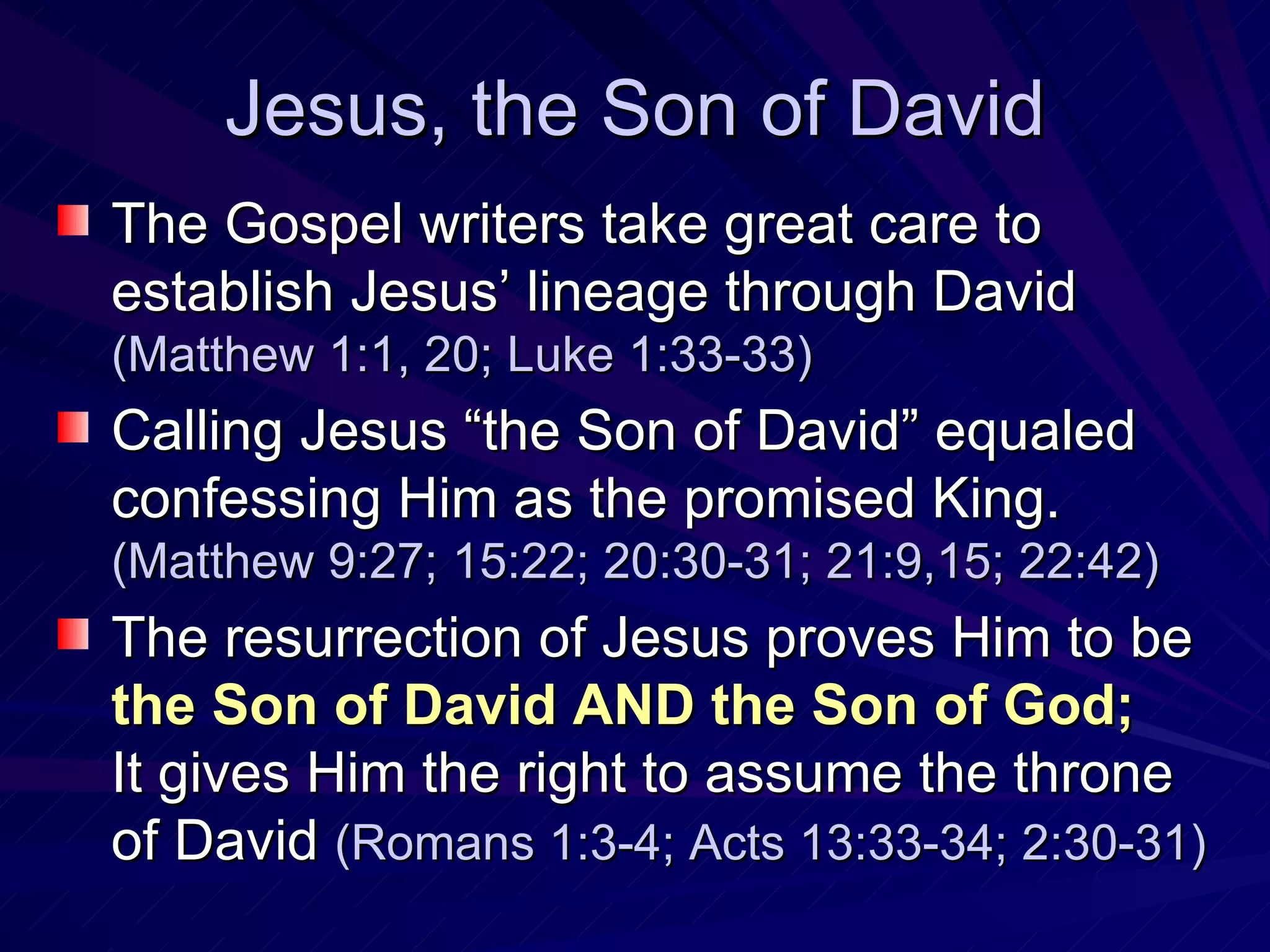 The son of david | PPT