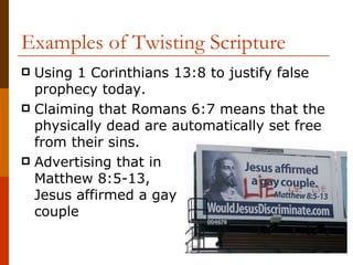 Don't Twist Scripture | PPT
