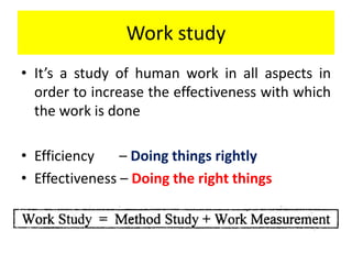 Ppc unit-2-work study | PPT