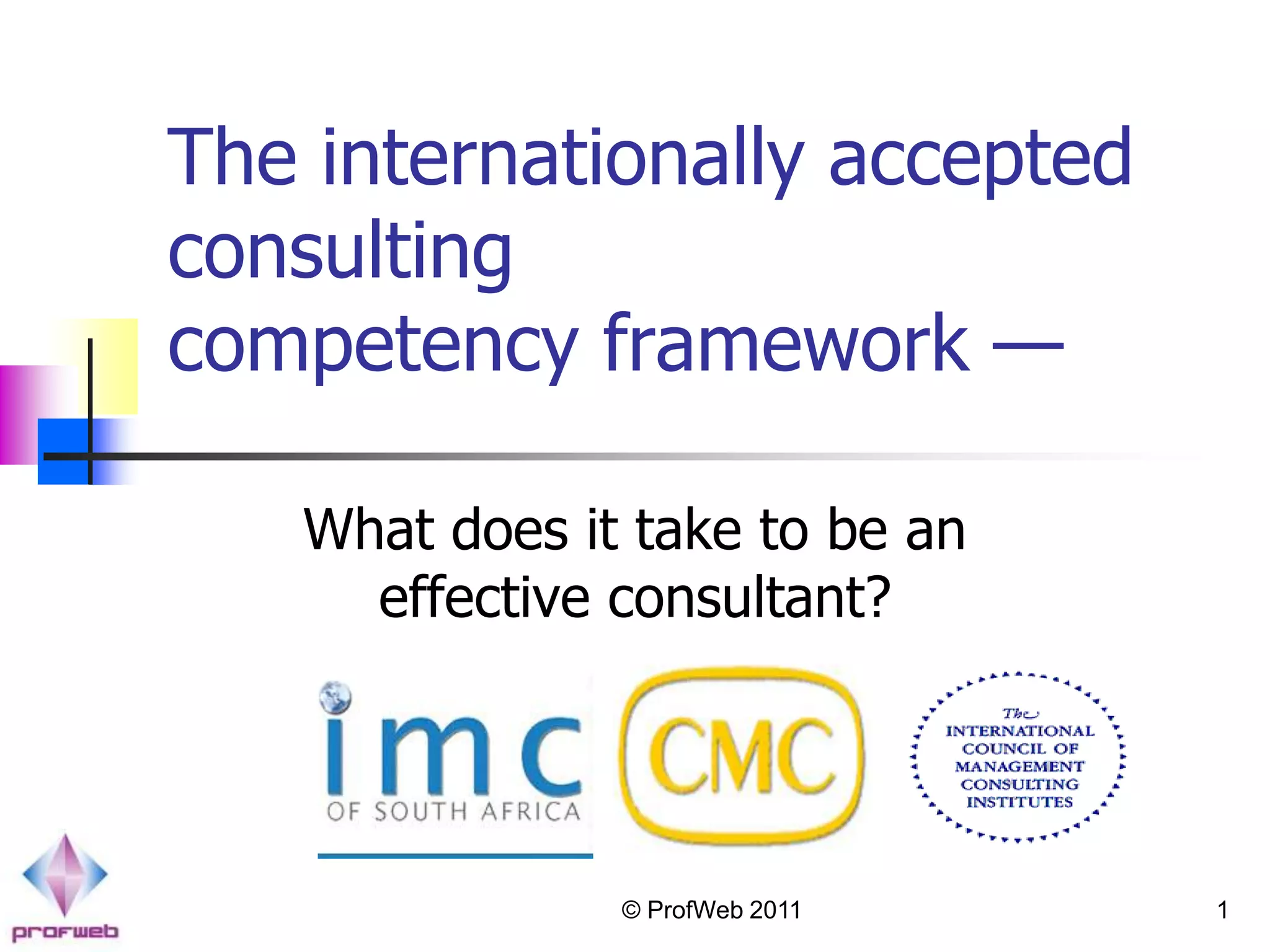 The International Competency Framework | PPT