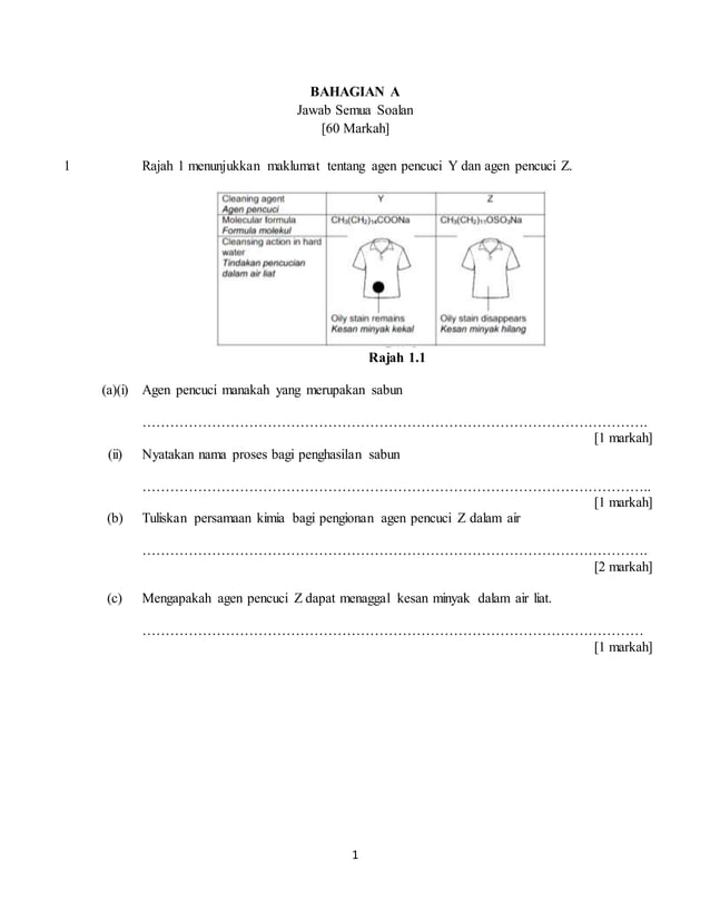 trial exam 2019 paper 2 -chemistry SPM | PDF