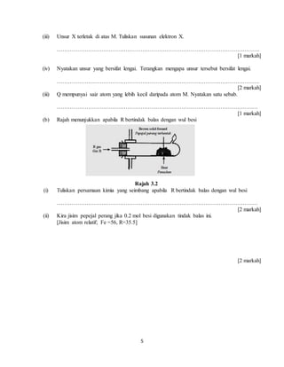 trial exam 2019 paper 2 -chemistry SPM | PDF