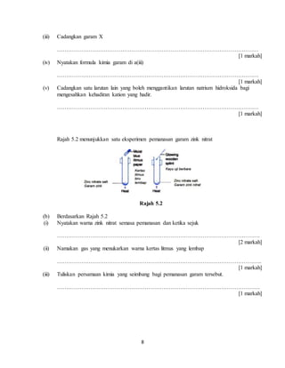 trial exam 2019 paper 2 -chemistry SPM | PDF