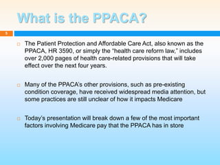 Ppca impact-on-medicare-pay | PPT