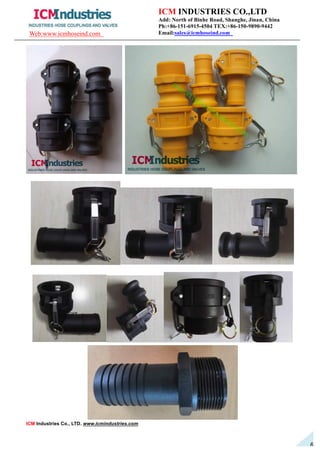 PP and Nylon camlock coupling dimension ---ICM INDUSTRIES | PDF