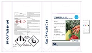 Pp captan 80 wg label | PPT