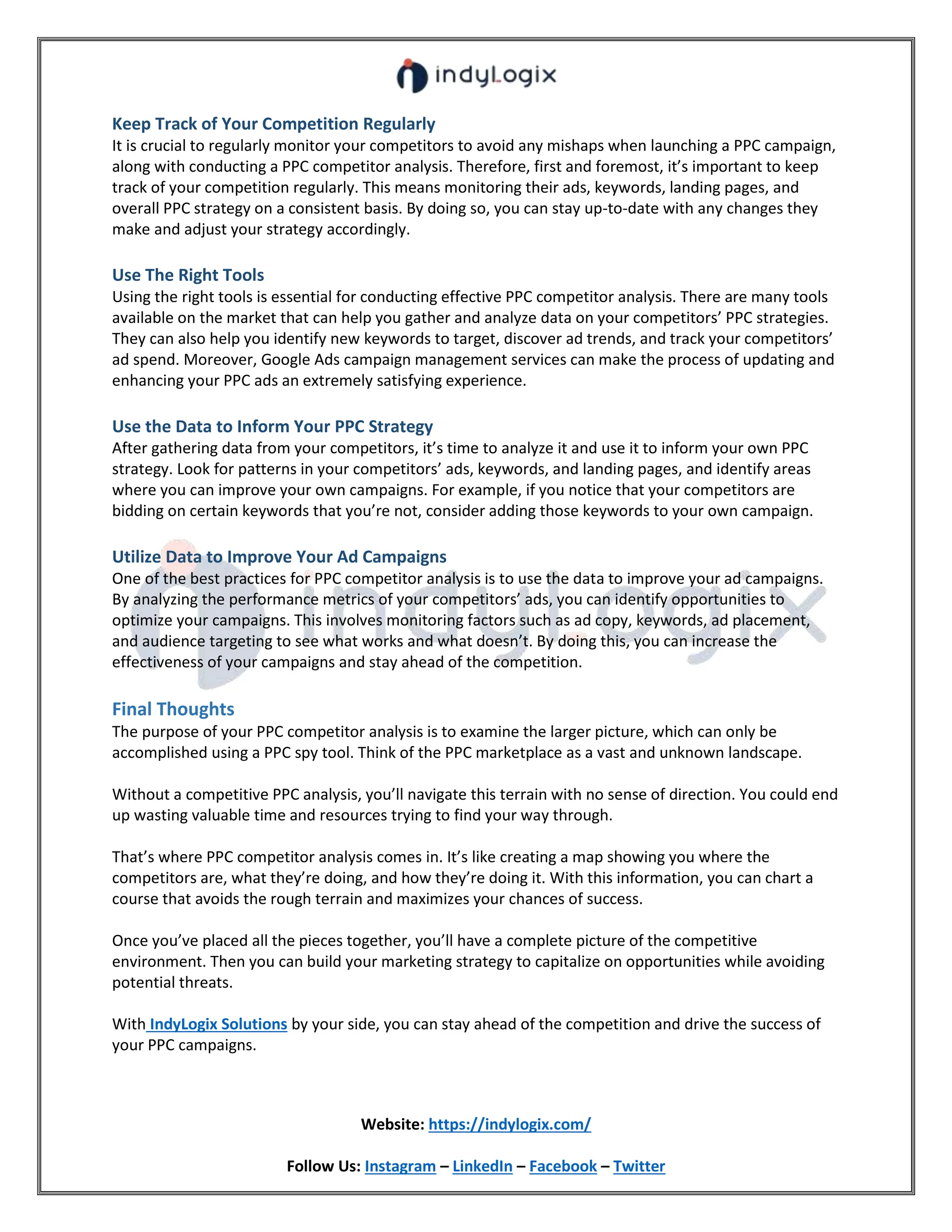 PPC Competitor Analysis - What, Why, How.docx