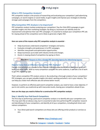 PPC Competitor Analysis - What, Why, How.docx