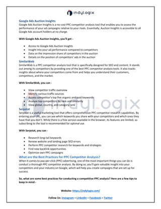 PPC Competitor Analysis - What, Why, How.docx