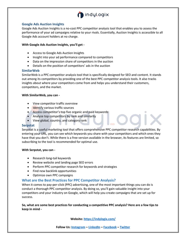 PPC Competitor Analysis - What, Why, How.docx