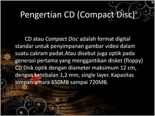 CD dan DVD | PPTX