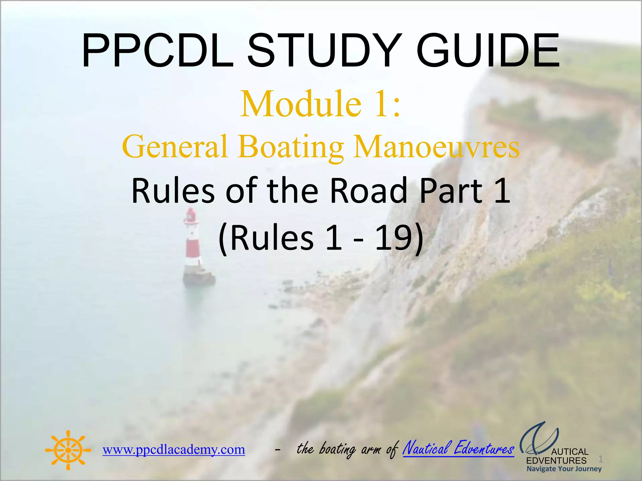Ppcdl test study guide part 1 rules 1-19 | PPTX