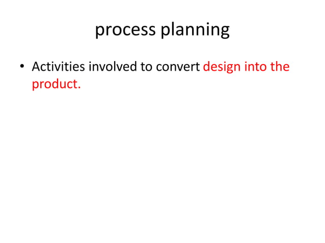 Process Planning and Cost Estimation | PPTX