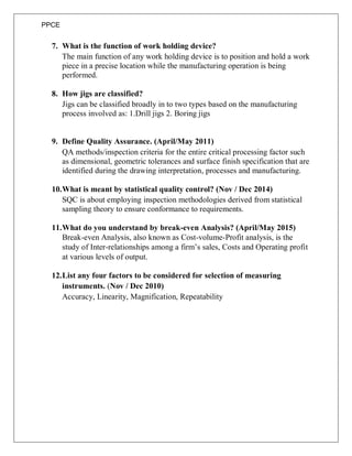 Process Planning and Cost Estimation - Question Bank.pdf